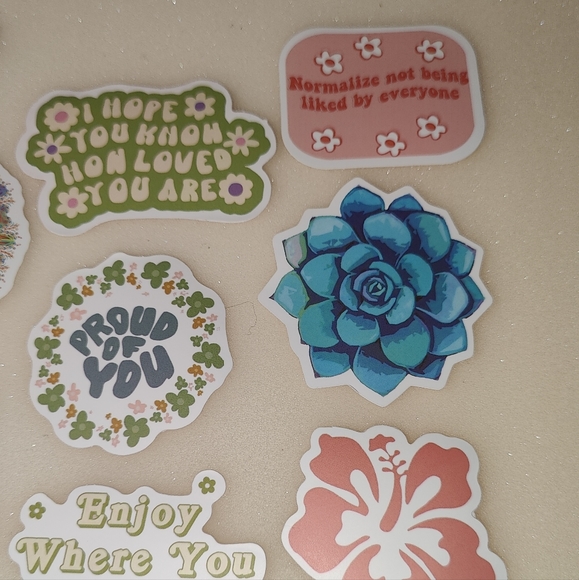 Office | Set Of 25 Cute Colorful Positive Vibes Stickers | Poshmark